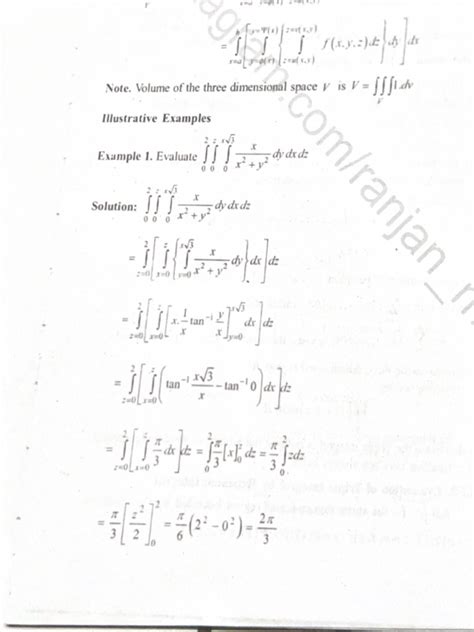 Triple Integral Pdf