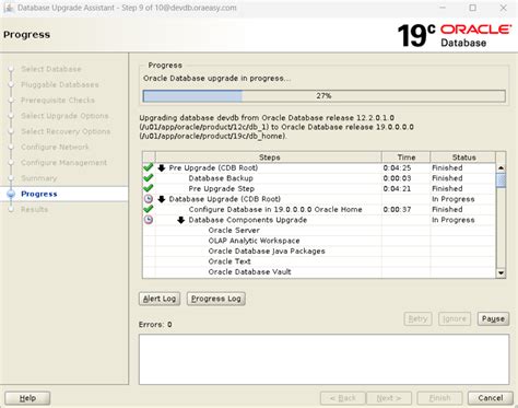 Oracle Database Upgrade From 12c To 19c Dbua