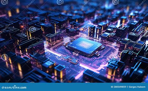 Ultra Fast And Accurate Computer Processor Generative Ai Stock Illustration Illustration Of