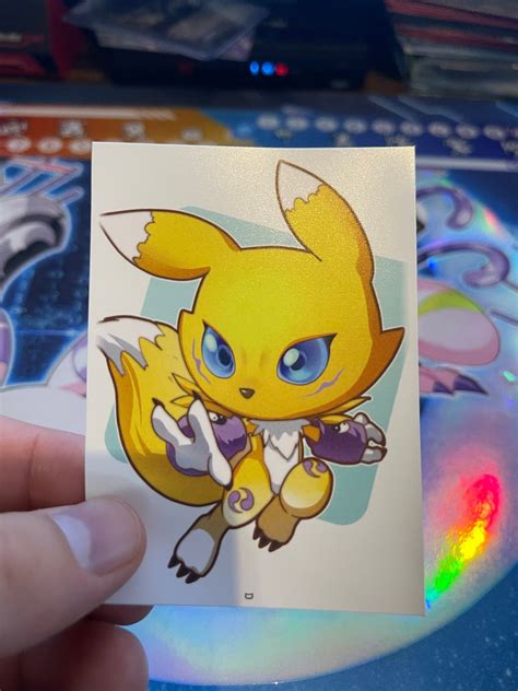 Digimon Chibi Renamon Sleeves Pack Of 60 Sleeves Etsy