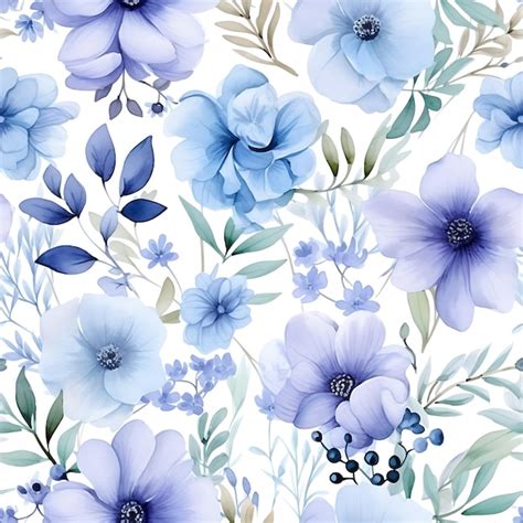 Premium Ai Image Seamless Pattern Watercolor Brush Style