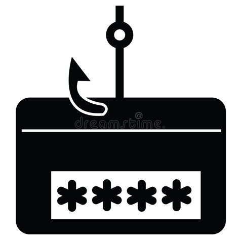 Password Phishing Icon Security And Hack Sign Flat Style Stock