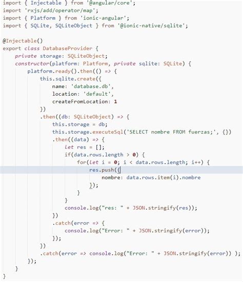 Ionic And Cordova Sqlite Ext Ionic V3 Ionic Forum