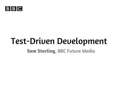 Test Driven Development Speaker Deck