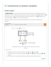 Understanding Random Variables: Introduction and Types | Course Hero