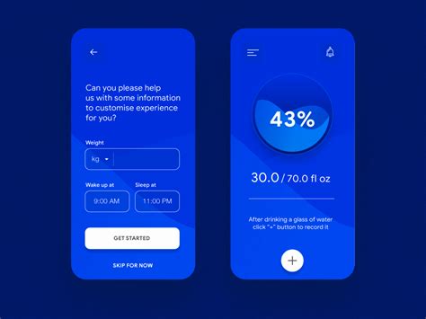 Water Intake Tracking App Ui Download Free Resource