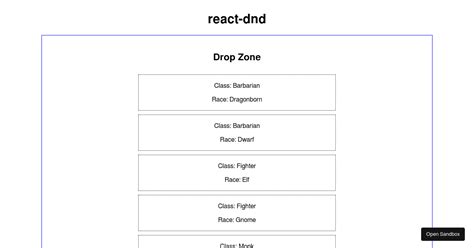 Cris React Dnd Tutorial Codesandbox