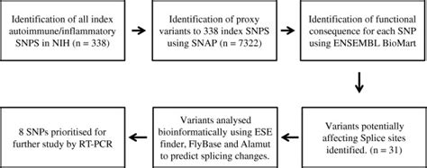 Bioinformatic Pipeline Used To Predict Splice Site Snps That Are