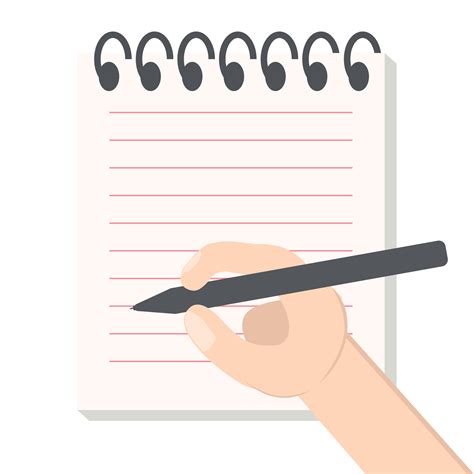 Hand Writing Blank Notebook Line Paper Texture Variation Collection Set