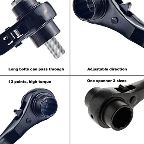 Aoktorkit Ratchet Podger Spanner 16mm X 18mm Scaffold Spanner Double