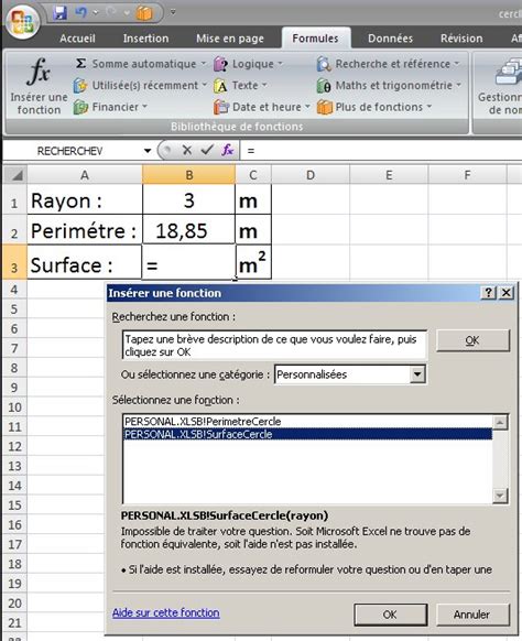 Vba Créer Une Fonction