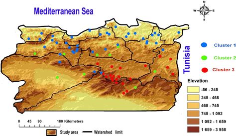 Spatial Distribution Of Homogeneous Clusters Obtained By Applying The