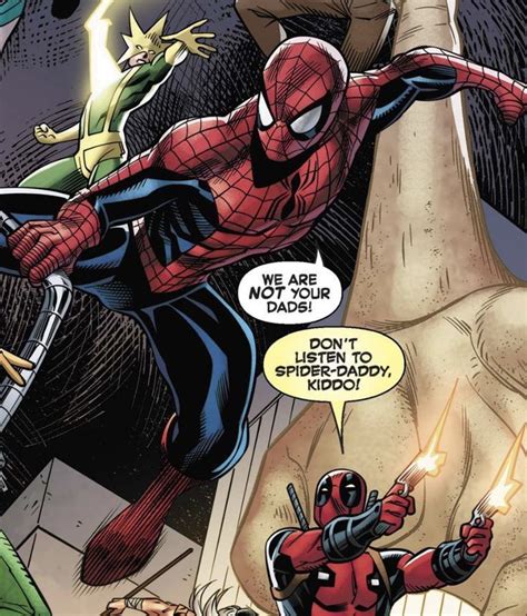 Spiderman And Deadpool Deadpool And Spiderman Spideypool Comic