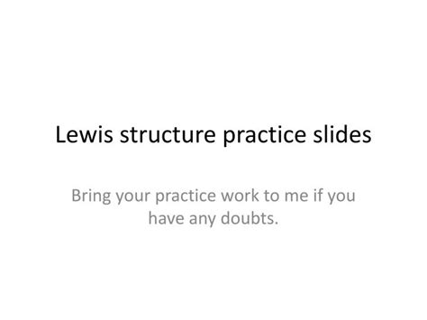 PPT Lewis Structure Practice Slides PowerPoint Presentation Free Download ID
