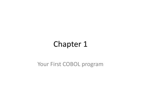 PPT Chapter 1 PowerPoint Presentation Free Download ID 7039544