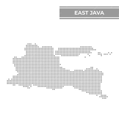 Premium Vector Dotted Map Of East Java Is A Province Of Indonesia