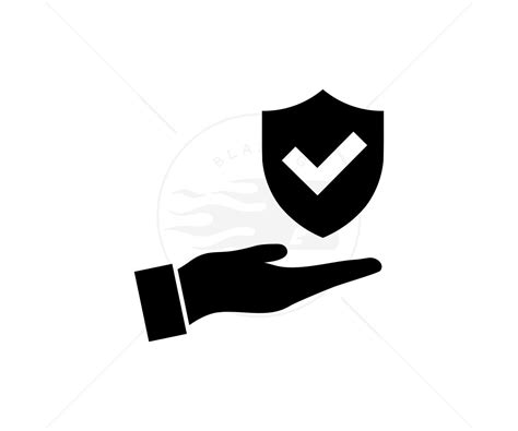 Insurance Hand Shield With Checkmark On Hand Icon Protection Icon