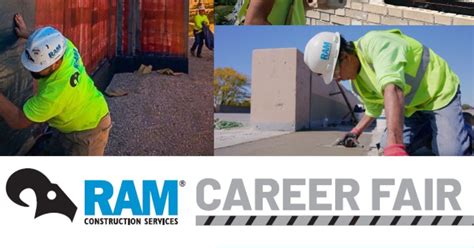 Ramconstruction Careerfair Constructionjobs Joinourteam Ram Construction Services