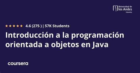 Introducción a la programación orientada a objetos en Java Coursya