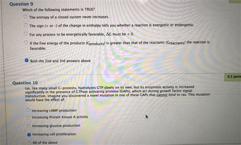 Solved Question Which Of The Following Statements Is TRUE Chegg