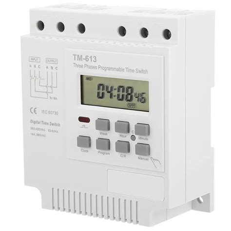 Tm 163 Programmable Time Swtich Three Phases 380v Smart Digital Weekly Programmable Control