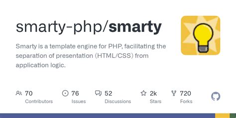 Github Smarty Phpsmarty Smarty Is A Template Engine For Php