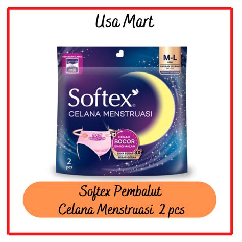 Jual Softex Pembalut Celana Menstruasi Wanita 2 Pcs Shopee Indonesia