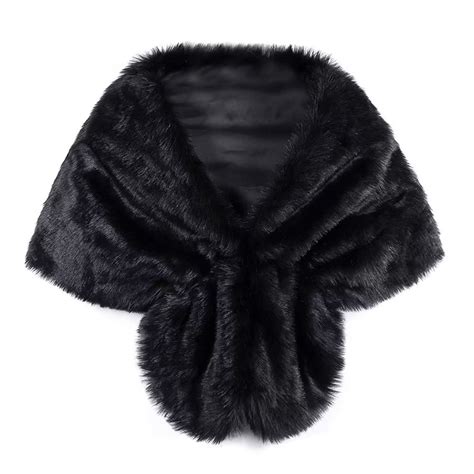 Capa Iarna Dama Sunmostar Blana Artificiala Negru Emag Ro