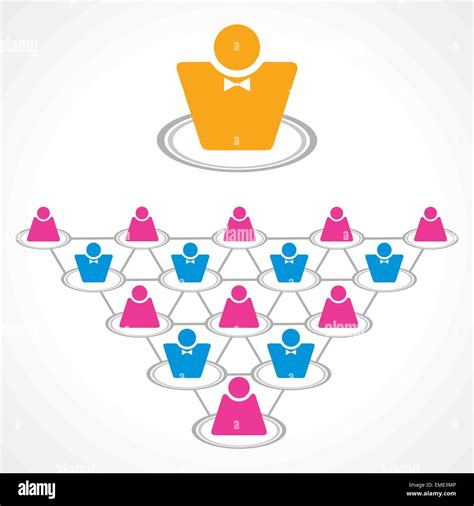 Communication And Network Concept With Male And Female Employee Stock Vector Stock Vector Image