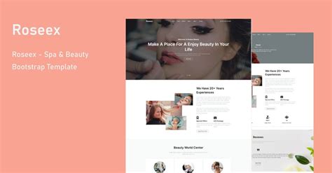 Roseex Spa Beauty Bootstrap HTML Website Template