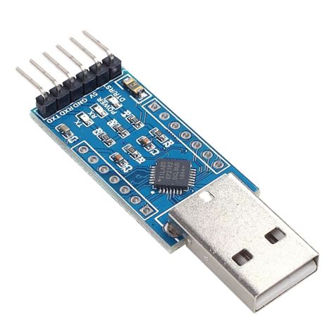 Cp2102 Usb 20 Till Uart Ttl 6pin Modul Seriell Converter Adapter Blå
