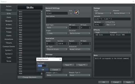 Rpgmakerseries On Twitter The Upcoming Mz V150 Release Will Release The Database Limit😊