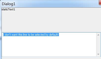 Python How To Make Wx TextCtrl Content NOT Selected By Default
