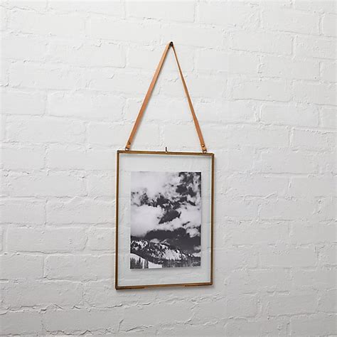 Brass Floating 8x10 Picture Frame Cb2