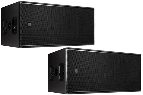 2x rcf sub 8008 as 4400w powered dual 18 subwoofer for live reverb