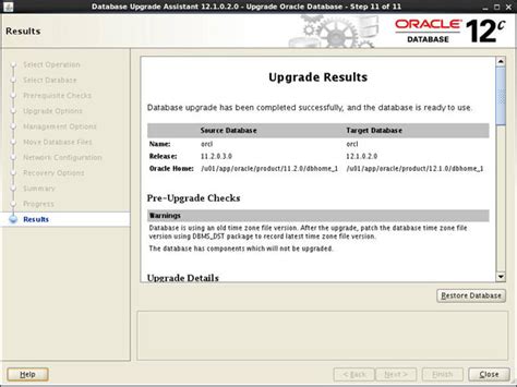 Upgrading An Oracle Database