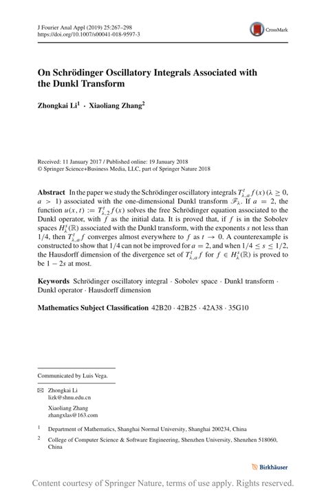 On Schrödinger Oscillatory Integrals Associated With The Dunkl