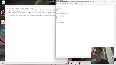 tugas program python dasar youtube