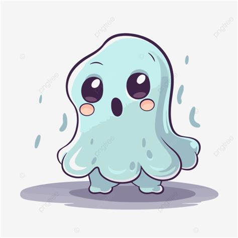 귀여운 유령 벡터 귀여운 유령 스티커 스티커 만화 상표 클립 아트 Png 일러스트 및 벡터 에 대한 무료 다운로드 Pngtree