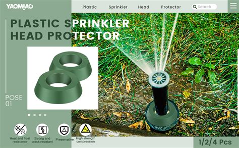 Yaomiao 63 Inch Sprinkler Head Protector Plastic