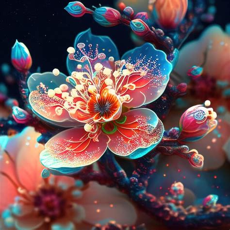 Premium Ai Image Sakura Spring Backdrop Ai Generated