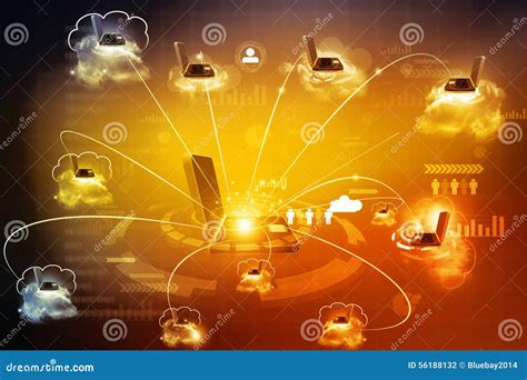 Global Computer Network Stock Illustration Illustration Of Cyber