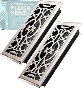 Home Intuition Victorian Floor Vent Cover 2x12 Inch Floor Register With