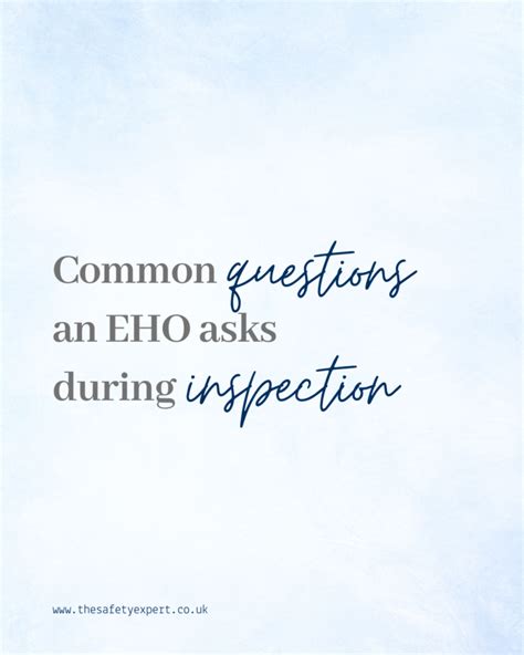 What Happens During An Eho Visit The Safety Expert