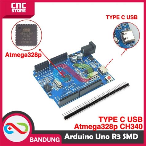arduino uno r3 atmega328p smd ch340 atmega328p type c lazada indonesia