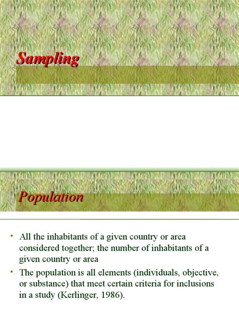 PDF Sampling 1 Biostatistics DOKUMEN TIPS