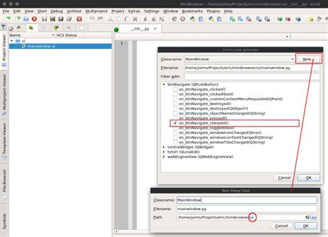 eric6 web browser tutorial
