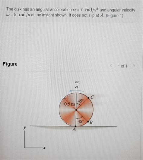 Solved The disk has an angular acceleration α rad s and Chegg