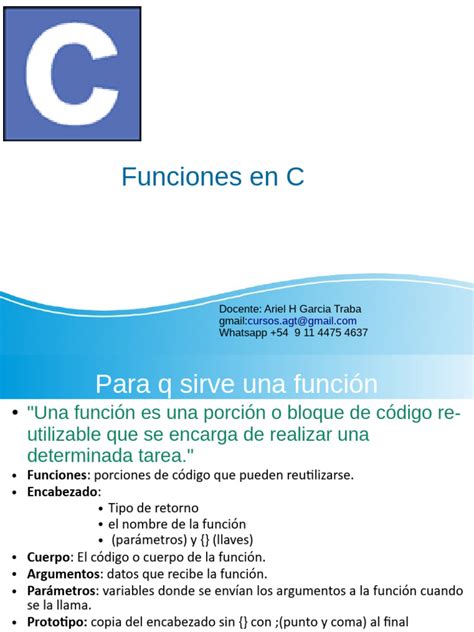 funciones c pdf desarrollo de software ingeniería informática