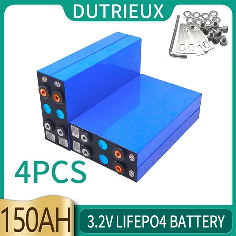 리튬 철 인산염 배터리 팩 diy rv 셀 태양 에너지 저장 시스템 lifepo4 배터리 3 2v 등급 a 12v